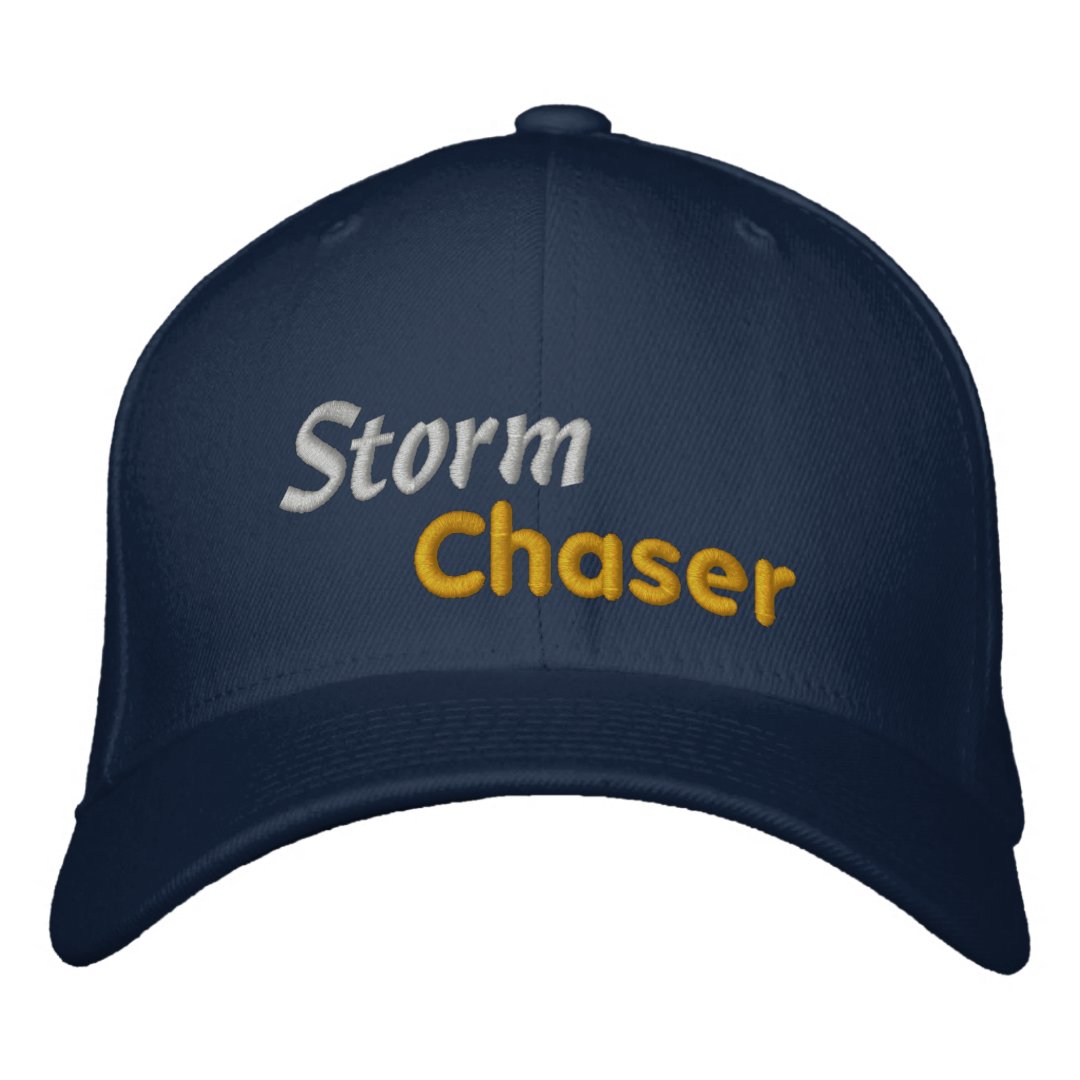 Tornado Bad Weather Storm Chaser Storm Spotter Embroidered Baseball Cap ...
