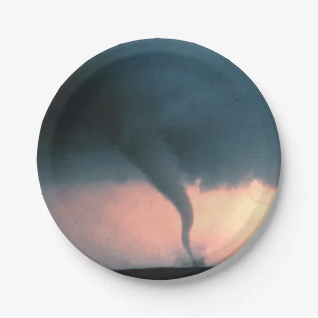 Tornado Paper Plates | Zazzle