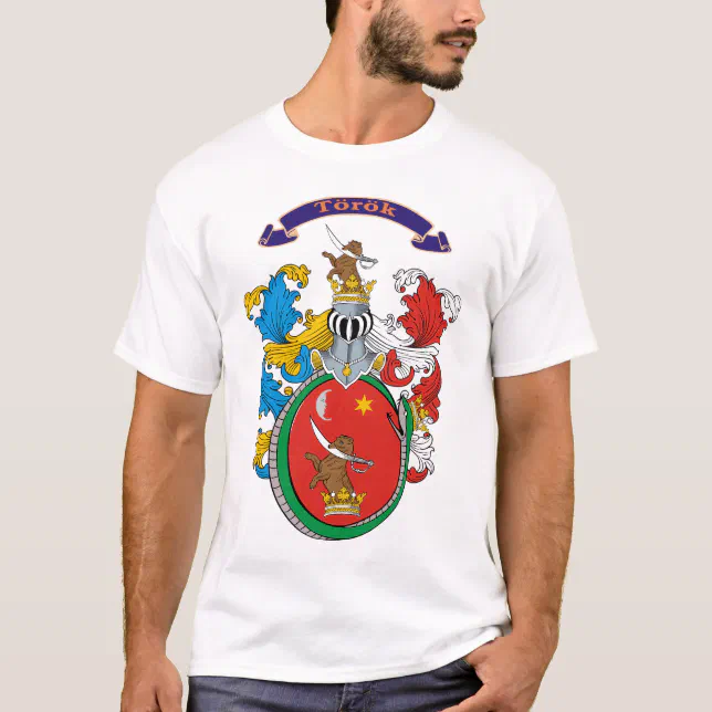 Torok Family Hungarian Coat of Arms T-shirt | Zazzle