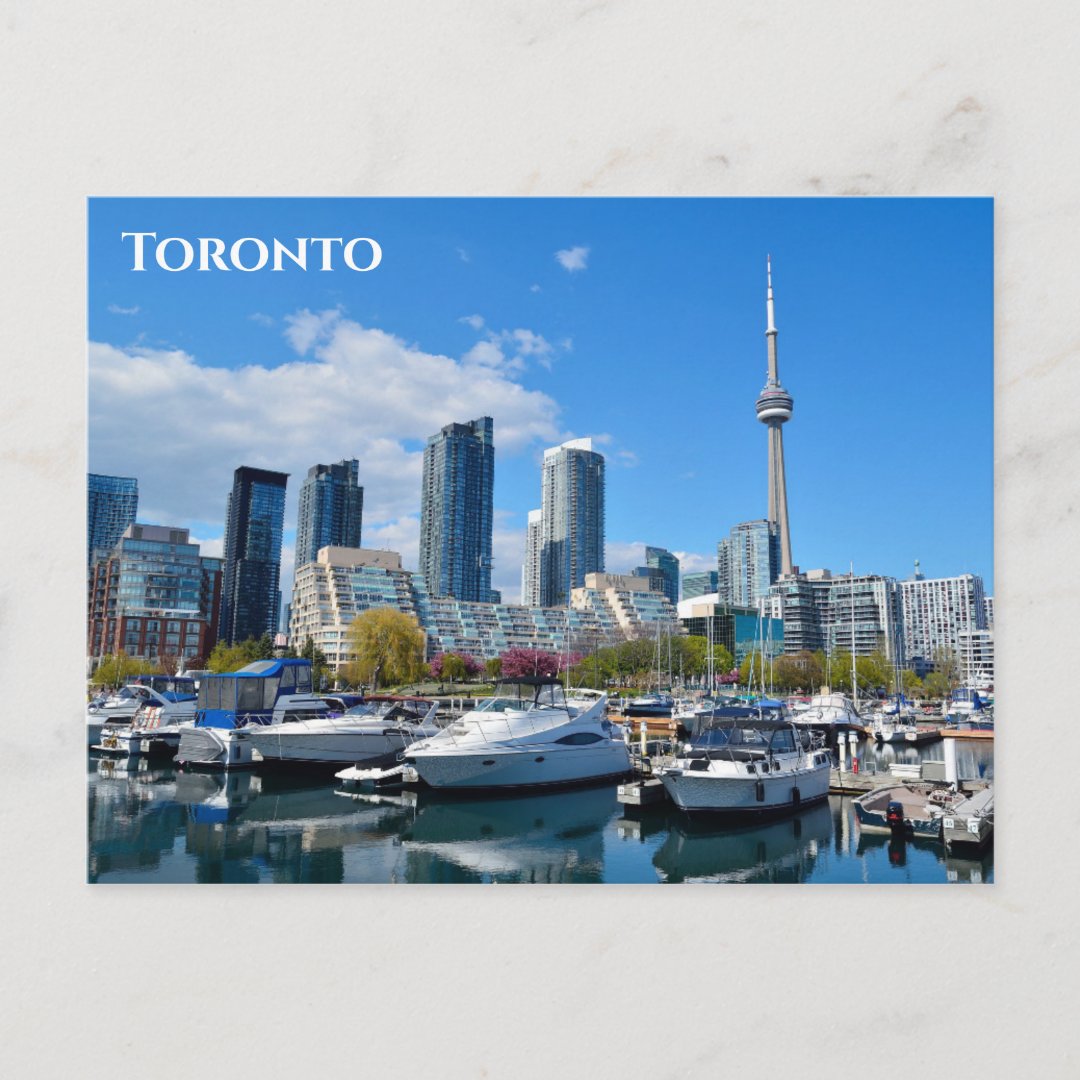 Toronto Canada City Skyline Travel Photo Postcard | Zazzle