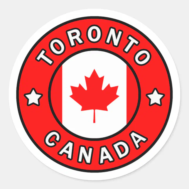 Toronto Canada Classic Round Sticker | Zazzle