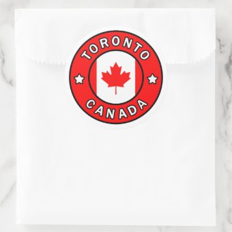 Toronto Canada Classic Round Sticker | Zazzle