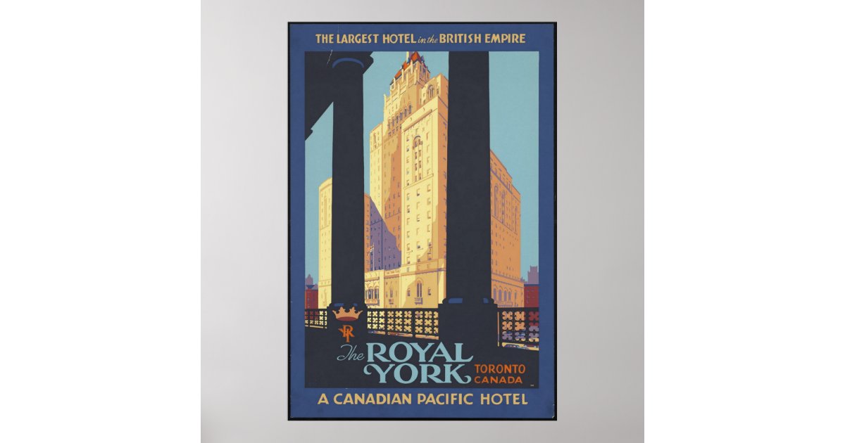 Toronto Canada Vintage Travel Poster Ad Retro | Zazzle