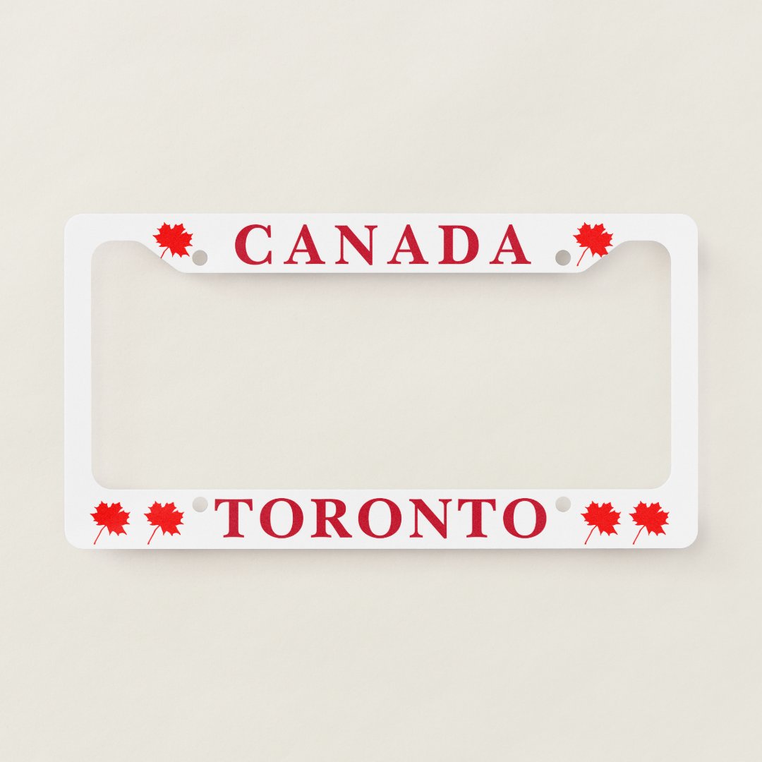 Toronto License Plate Frame | Zazzle