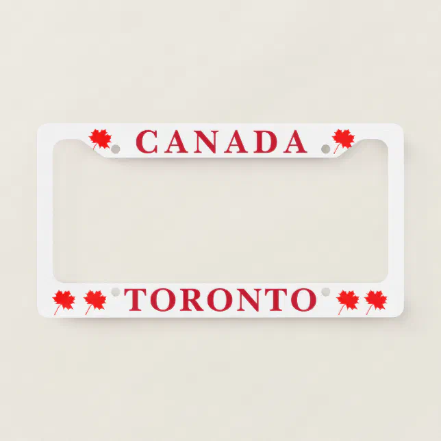 Toronto License Plate Frame | Zazzle