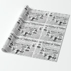 Vintage Newspaper Ad Wrapping Paper | Zazzle.com