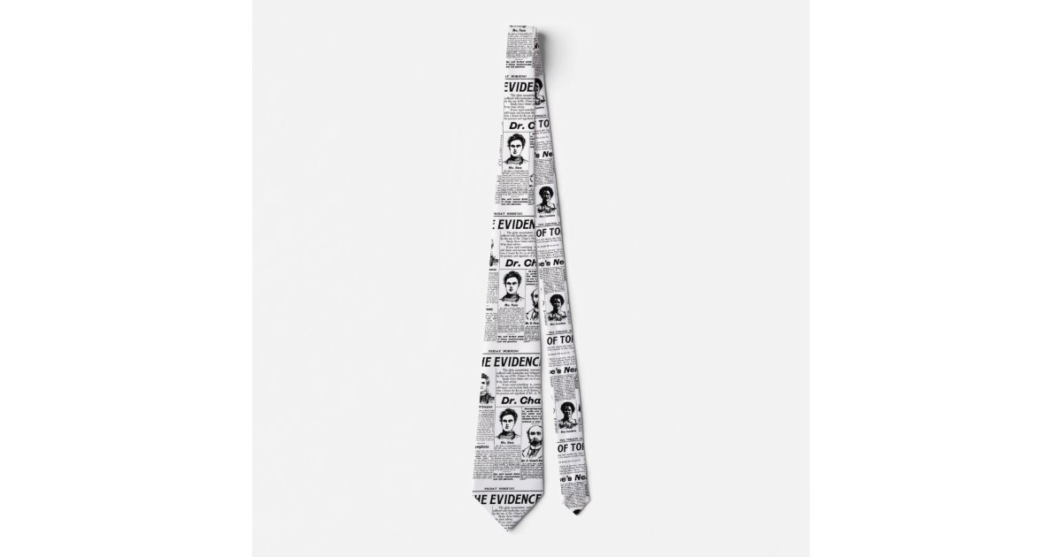 Toronto people vintage newspaper tie | Zazzle