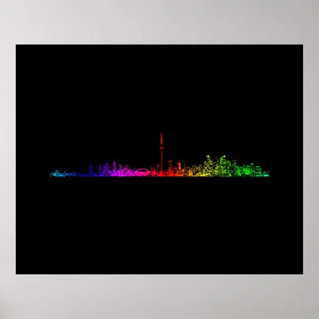 Toronto Rainbow Poster | Zazzle