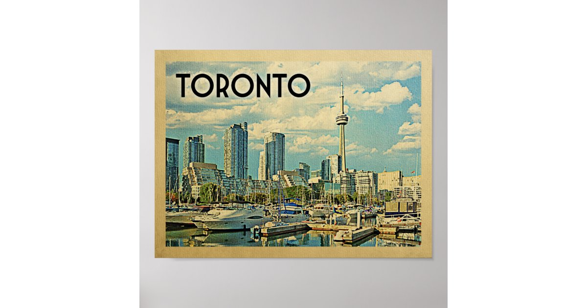 Toronto Vintage Travel Poster | Zazzle