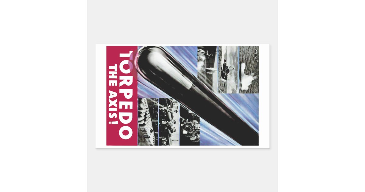 Torpedo The Axis Rectangular Sticker | Zazzle