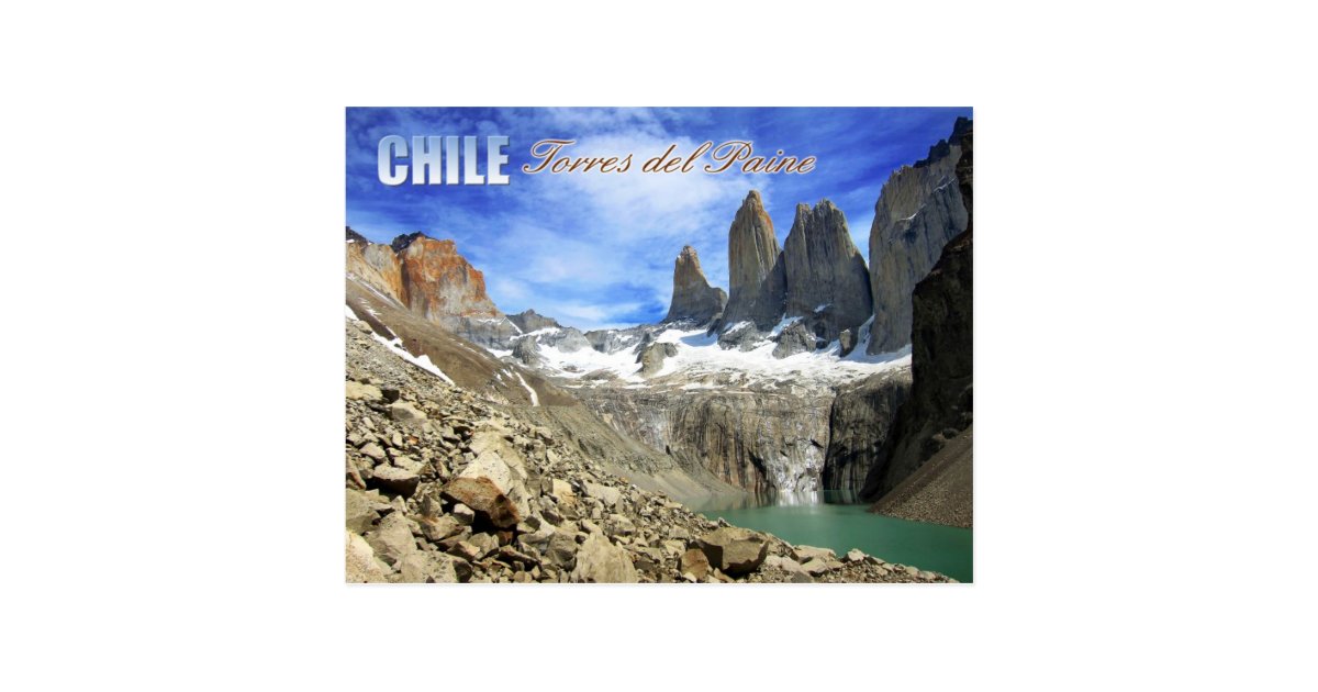 Torres del Paine National Park, Chile Postcard | Zazzle.com