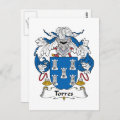 Torres Family Crest Postcard | Zazzle