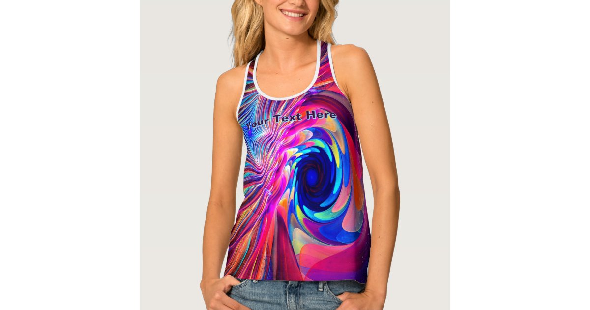 Torsion Wave Tank Top | Zazzle