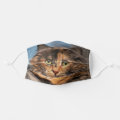 Torti Cat Face Photo Face Mask | Zazzle