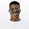 Torti Cat Face Photo Face Mask | Zazzle