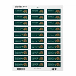 Tortoise Cartoon Label | Zazzle