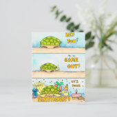Tortoise Happy Birthday postcard by Nicole Janes | Zazzle
