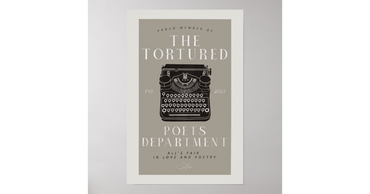 Tortured Poets Department Member Print | Zazzle