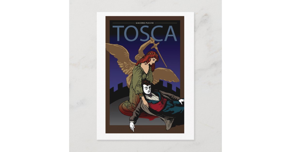 Tosca, Opera Postcard | Zazzle