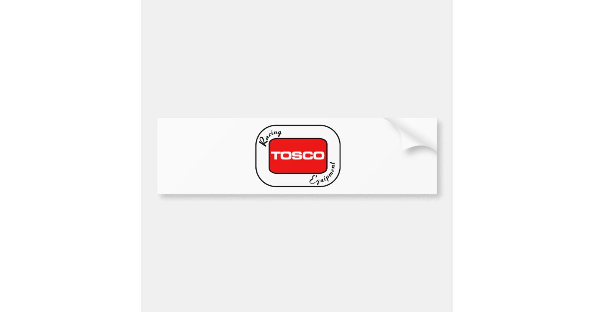 TOSCO Racing Equipment Bumper Sticker | Zazzle