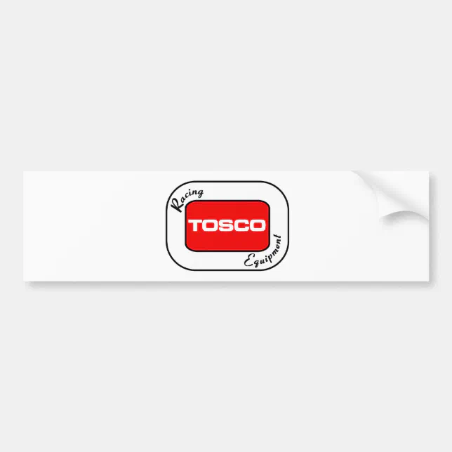 TOSCO Racing Equipment Bumper Sticker | Zazzle