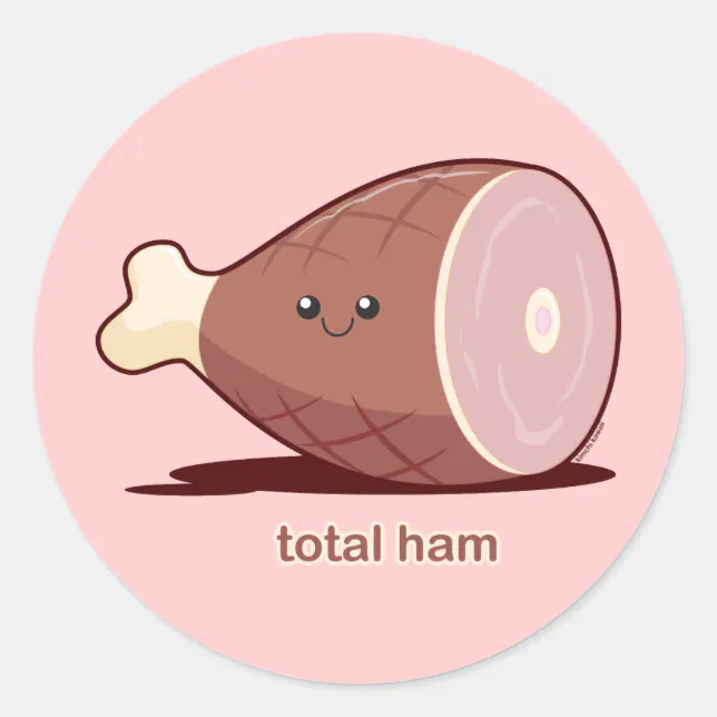 Total Ham Classic Round Sticker | Zazzle