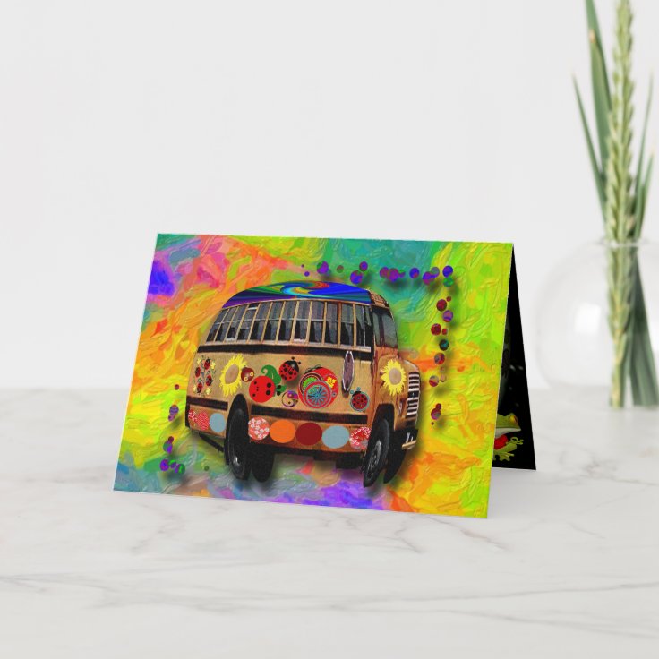 Total Hippie Birthday Card | Zazzle