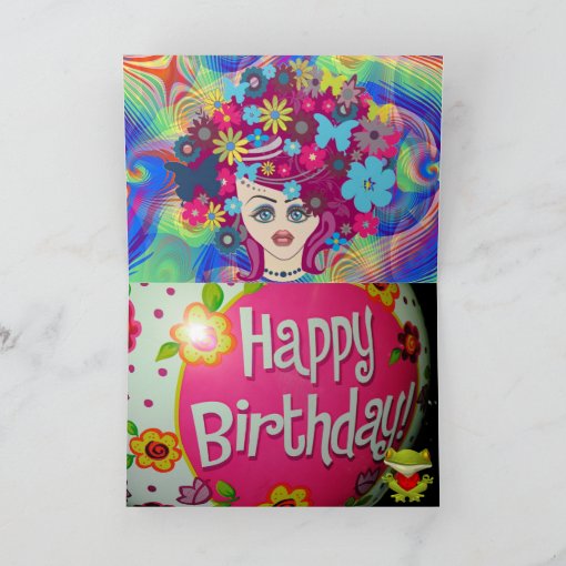 Total Hippie Birthday Card | Zazzle