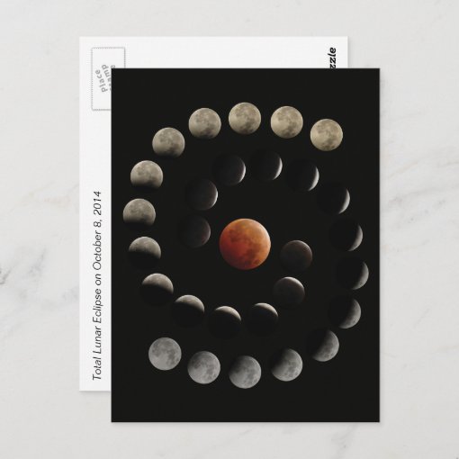 Total Lunar Eclipse Postcard | Zazzle