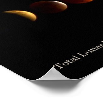 Total Lunar Eclipse with the Moon at Perigee Poster | Zazzle