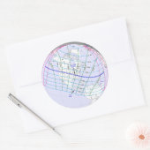 Total Solar Eclipse 2017 Global Path Classic Round Sticker | Zazzle