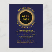 Total Solar Eclipse 2024 Viewing Party Invitation Postcard | Zazzle