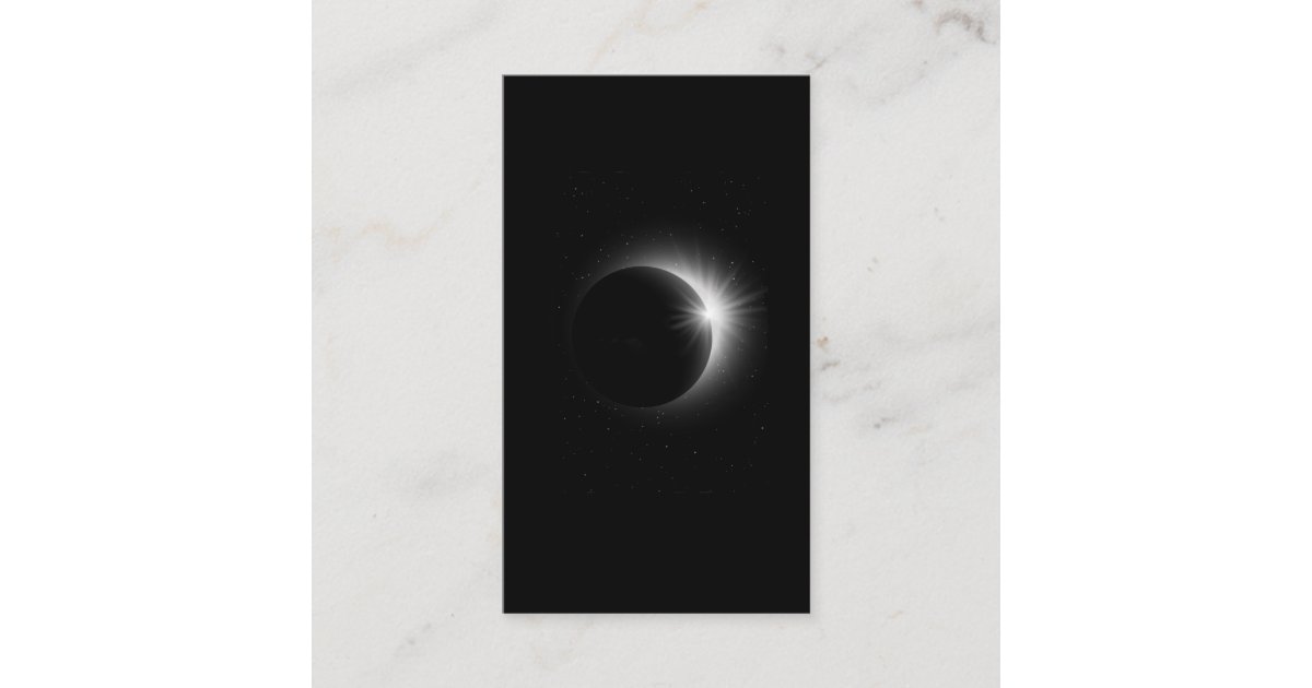 Total Solar Eclipse Astronomy Business Card | Zazzle