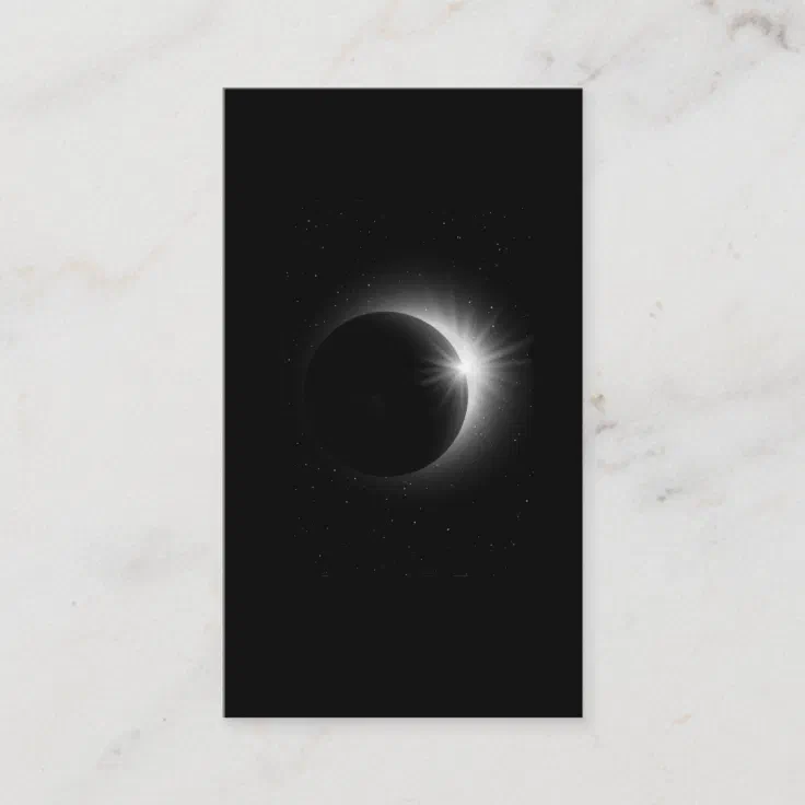 Total Solar Eclipse Astronomy Business Card | Zazzle