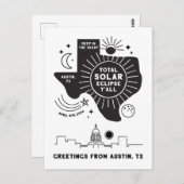 Total Solar Eclipse Austin Texas Postcard | Zazzle