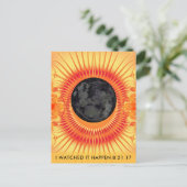 Total Solar Eclipse Fractal Art Postcard | Zazzle