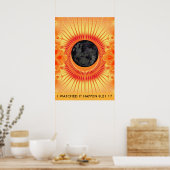Total Solar Eclipse Fractal Art Poster | Zazzle