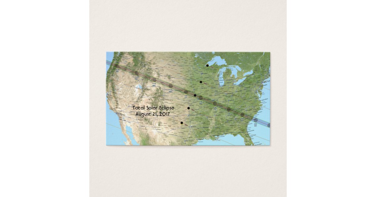 Total Solar Eclipse Path Map 2017 | Zazzle