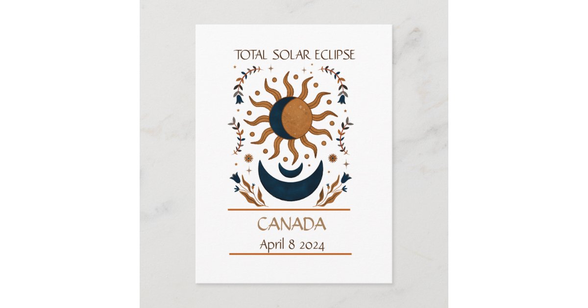 Total Solar Eclipse Postcard | Zazzle