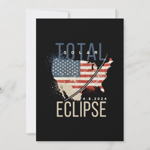 Total Solar Eclipse USA Map Viewing Party Invitation | Zazzle