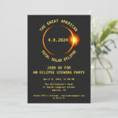 Total Solar Eclipse Viewing Party 4/8/2024 USA Invitation | Zazzle