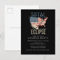 Total Total Solar Eclipse USA Map Viewing Party Invitation Postcard ...