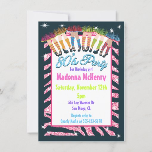 Totally 1980 S Party Invitations Zazzle