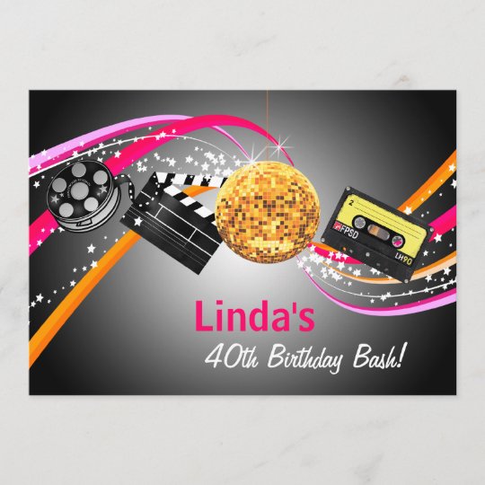 totally 80s decade theme retro party Invitation | Zazzle.com