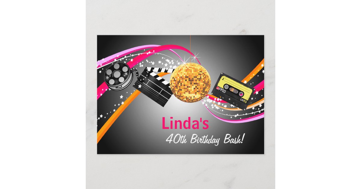 totally 80s decade theme retro party Invitation | Zazzle.com