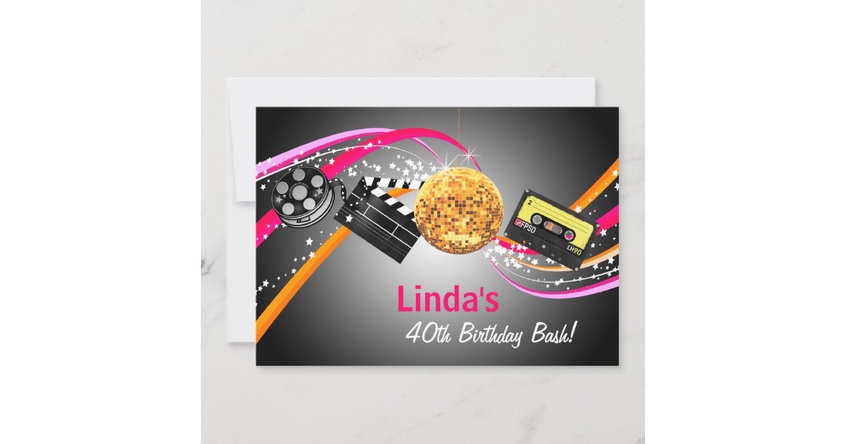 totally 80s decade theme retro party Invitation | Zazzle