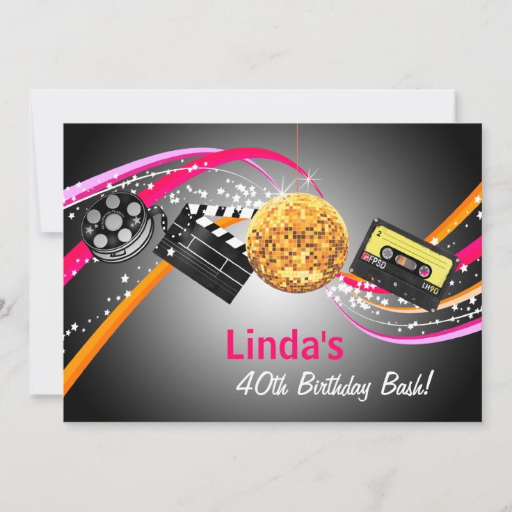 totally 80s decade theme retro party Invitation | Zazzle