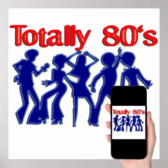 Totally 80s disco poster | Zazzle