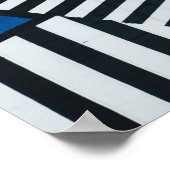 Totally 80s Painted Brick Block Colors Poster | Zazzle