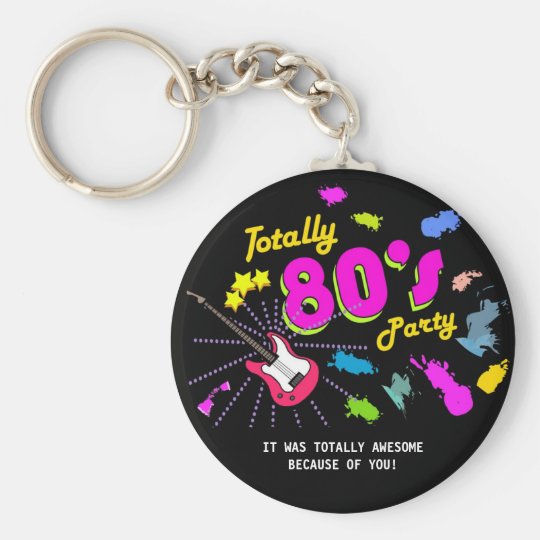 Totally 80s Party, Keychain Favors | Zazzle.com